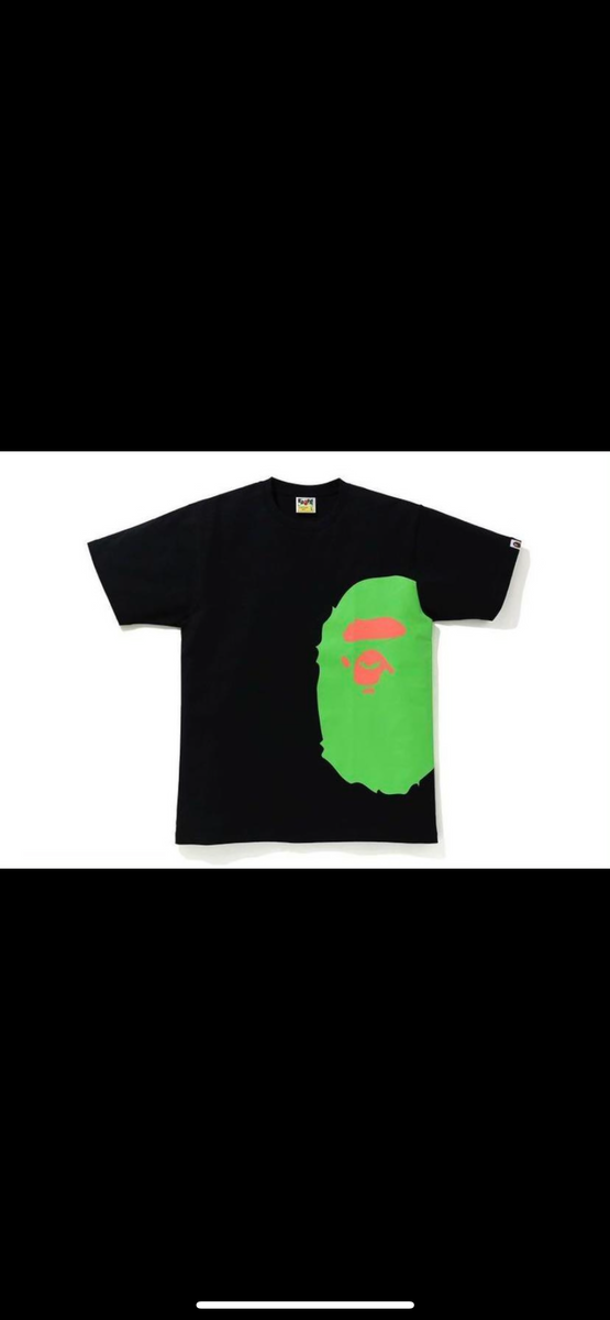 BAPE Neon orange green side ape “black” – The Vault 312
