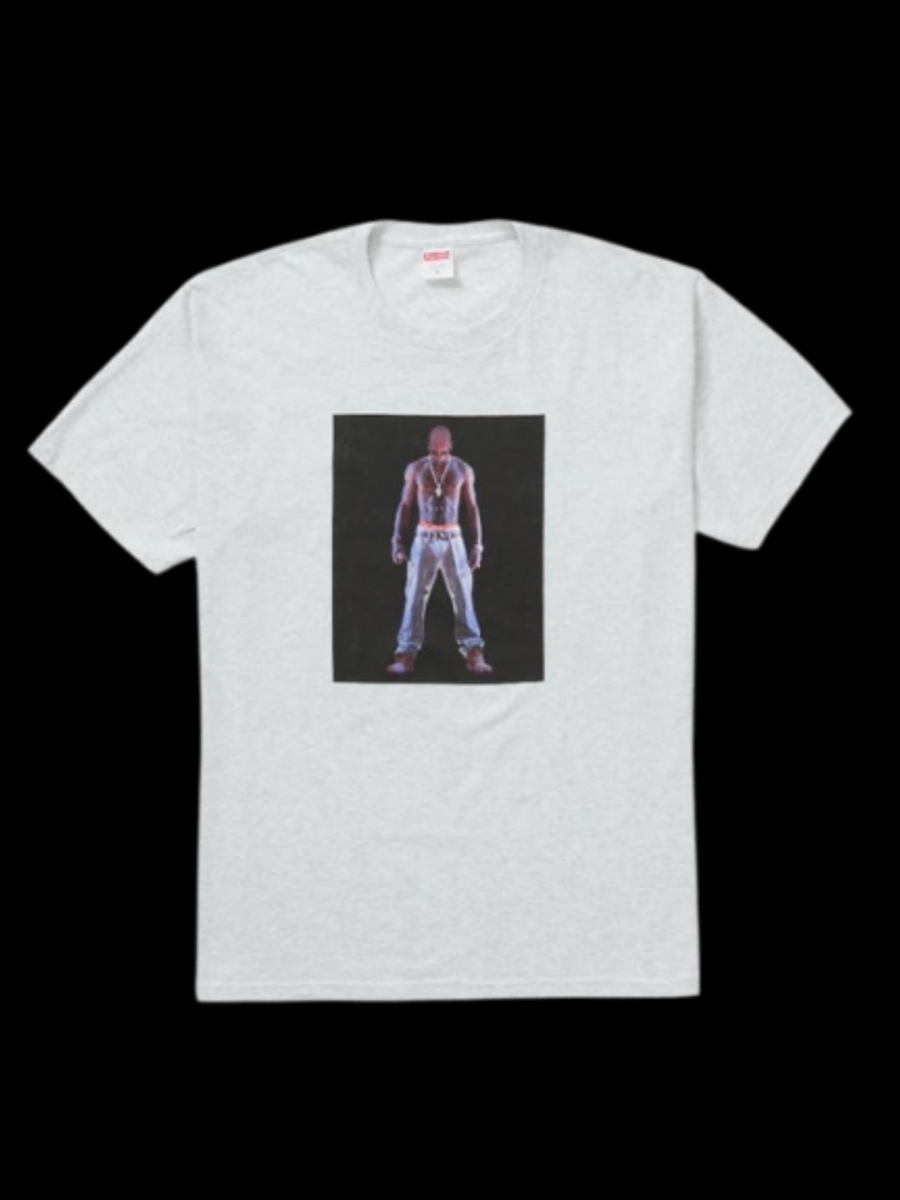 Supreme Tupac Hologram Tee Ash Grey – The Vault 312